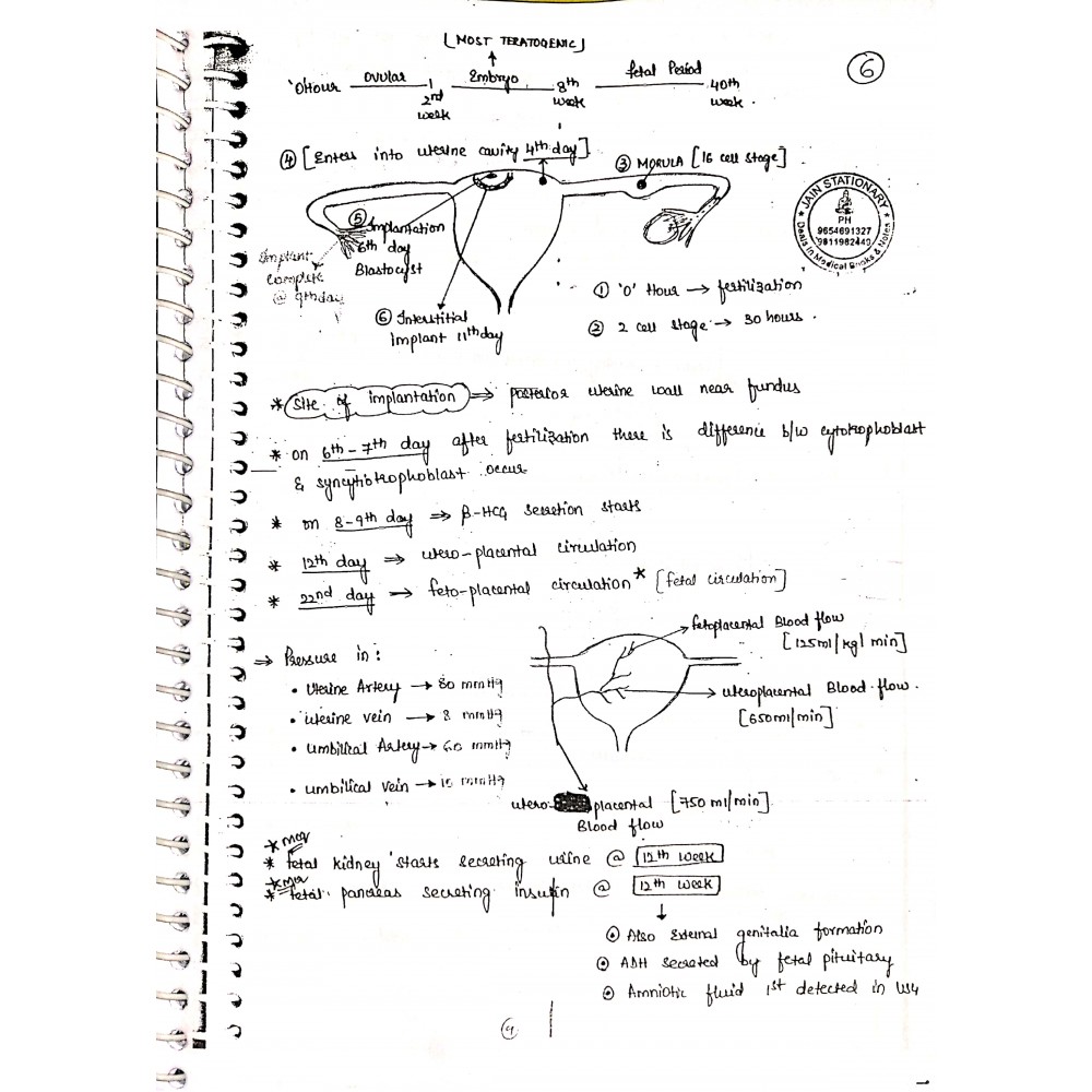 Obstetrics Gynecology AFMG-Hand Written Notes 2019-20