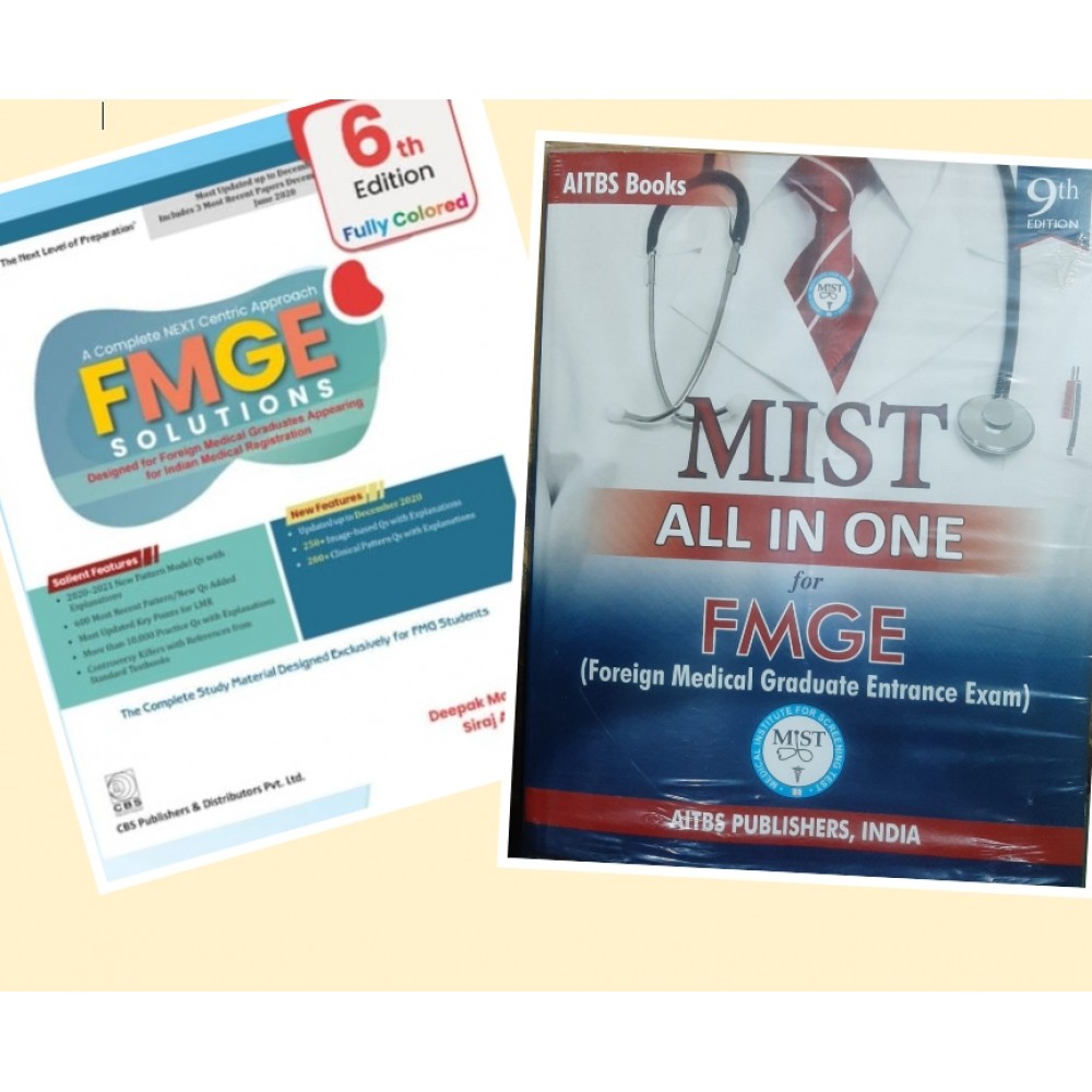 Combo Pack Of FMGE Solutions for MCI Screening Examination With MIST ...